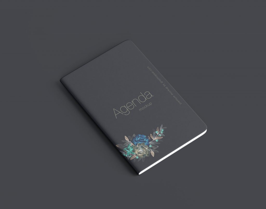 Mockup de capa de agenda - Criativo.Design