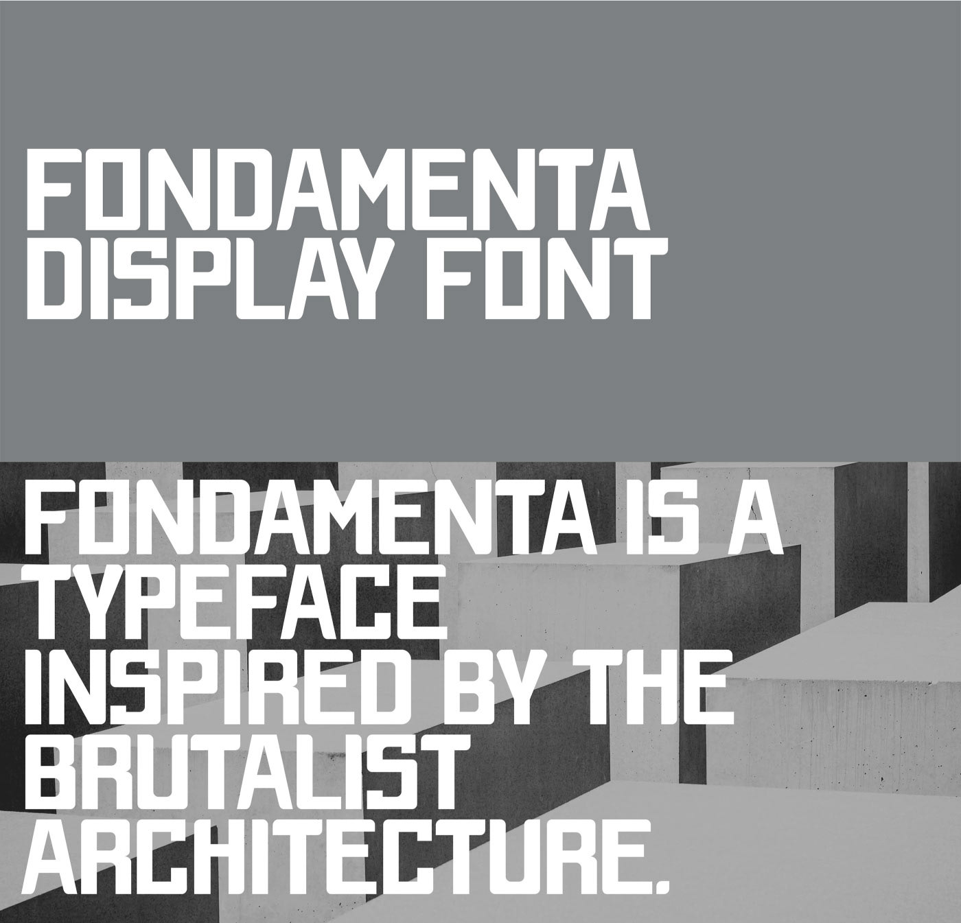 Fondamenta – Fonte display maiúscula Grátis - Criativo.Design
