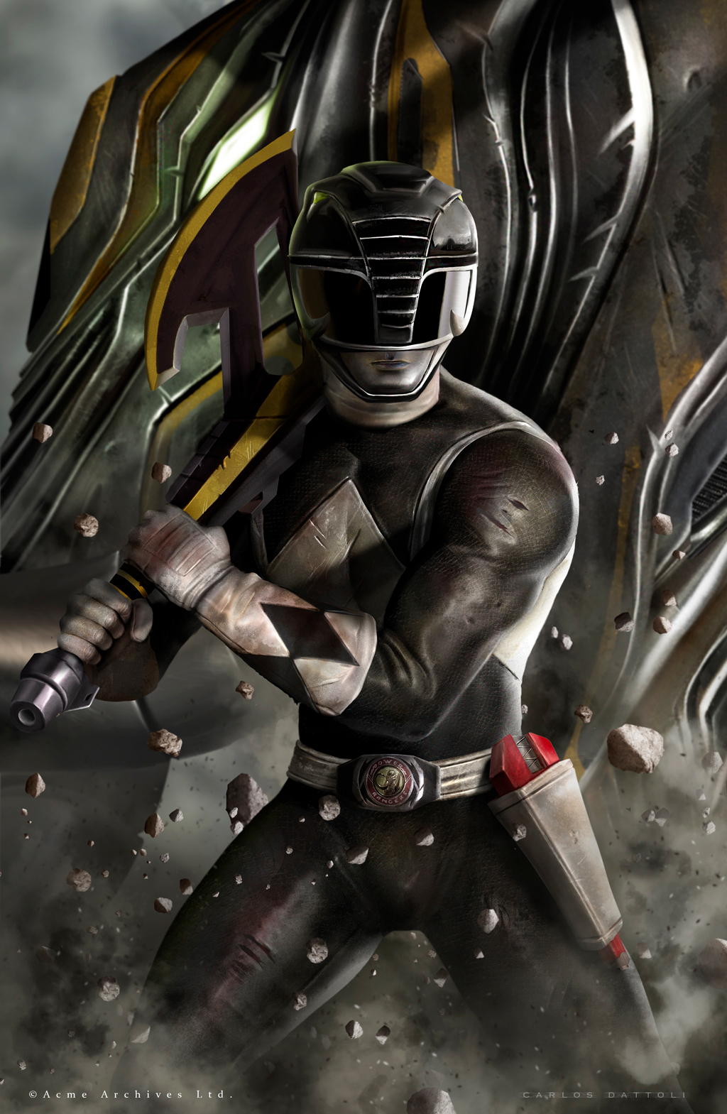 Os Power Rangers nas ilustrações espetaculares de Carlos Dattoli ...