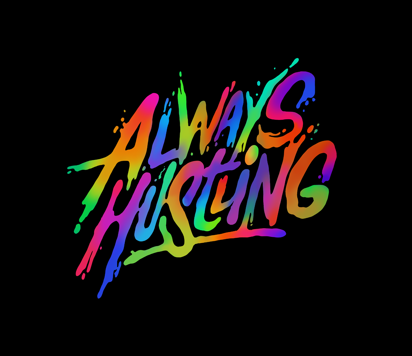 Lettering com letras líquidas por Daviher Loredo - Criativo.Design