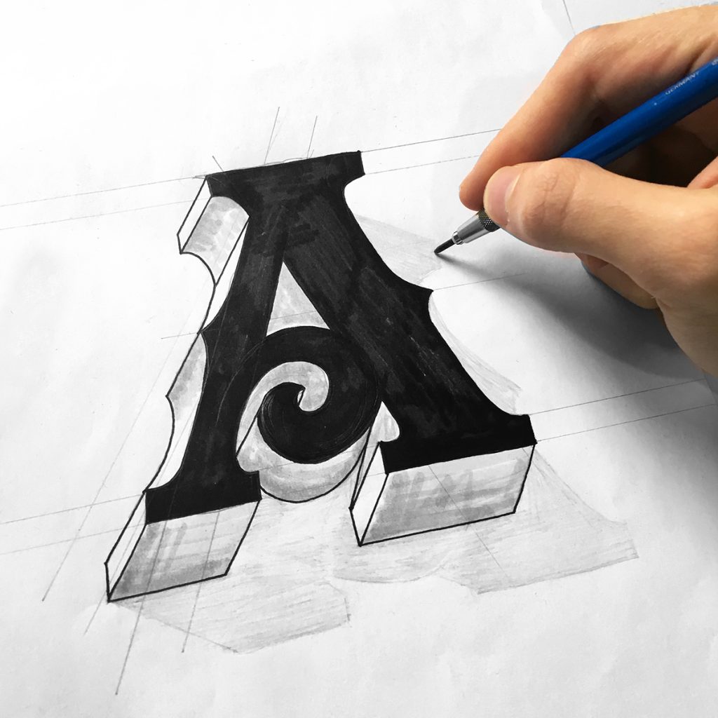 O lettering de James Lewis - Criativo.Design