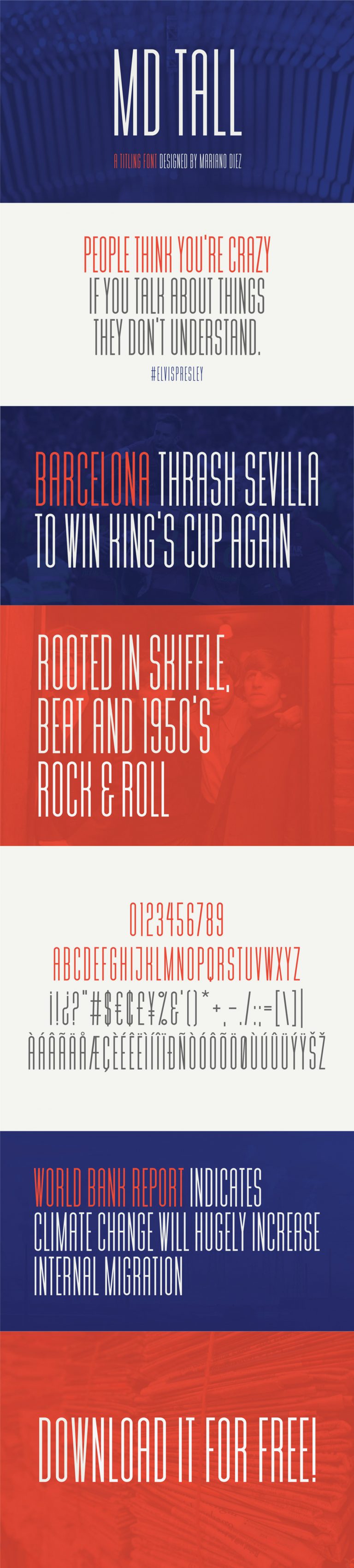 MD Tall – Fonte condensada Grátis - Criativo.Design