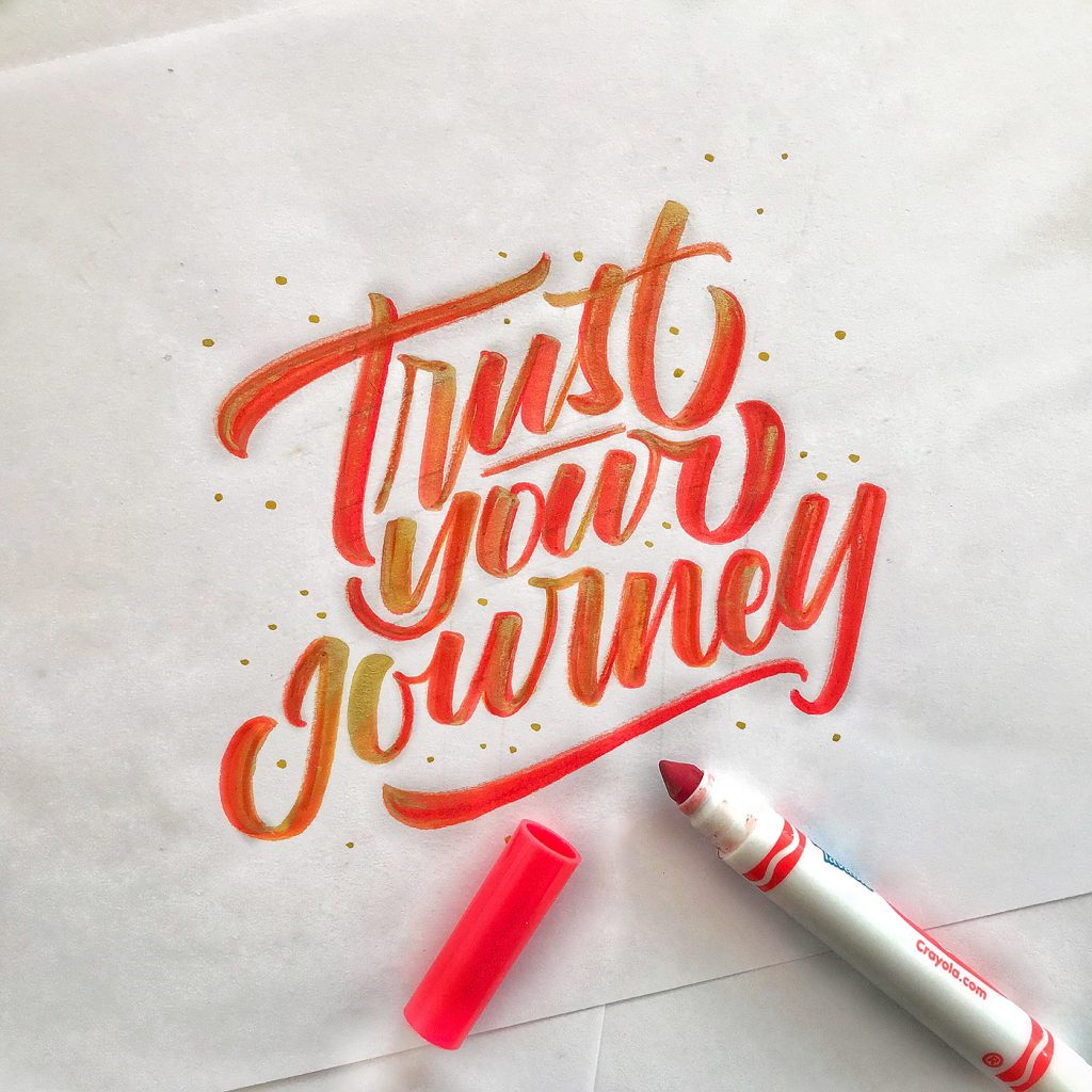O belo lettering de Micaela Forziati - Criativo.Design