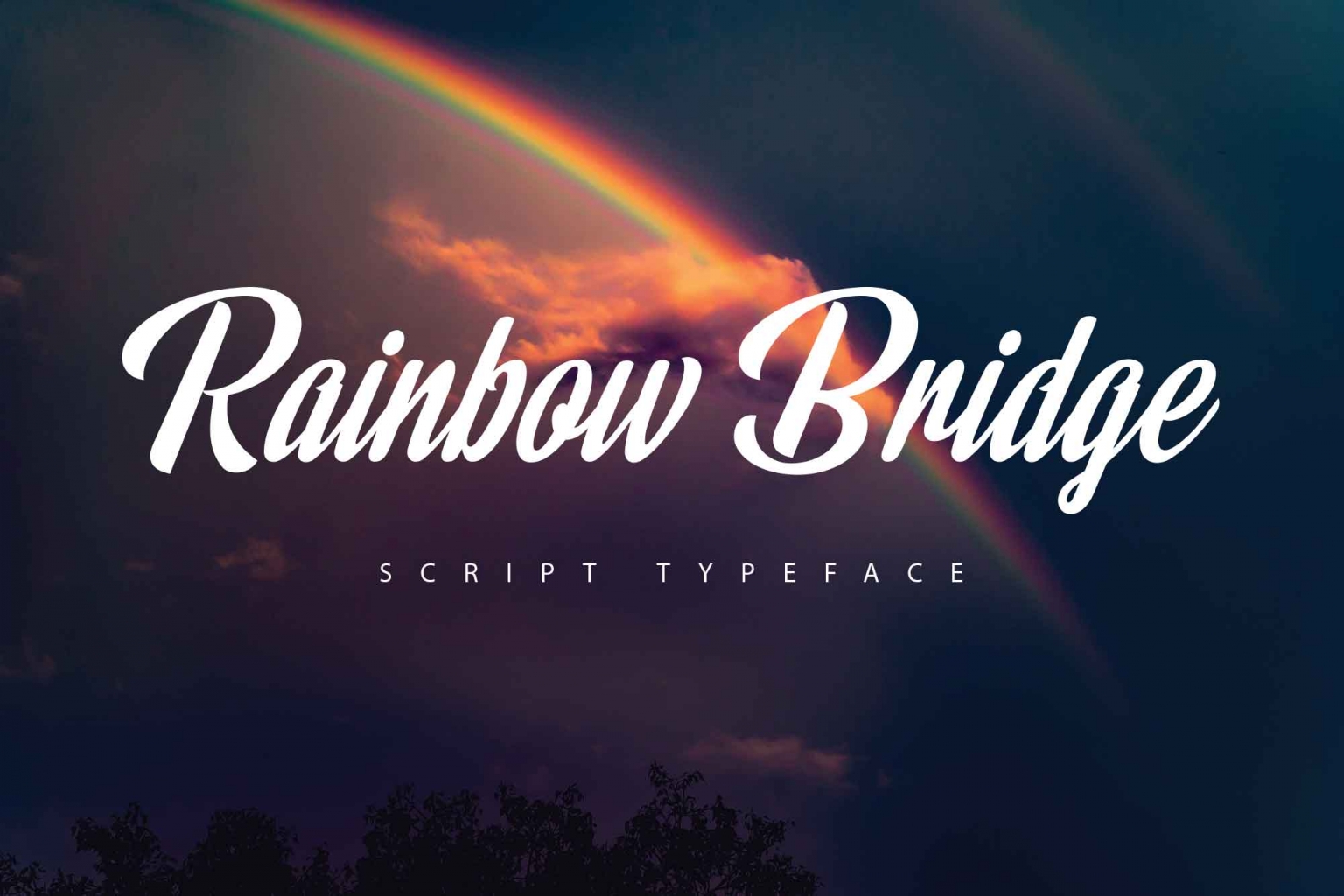 Rainbow Bridge – Fonte script Grátis - Criativo.Design