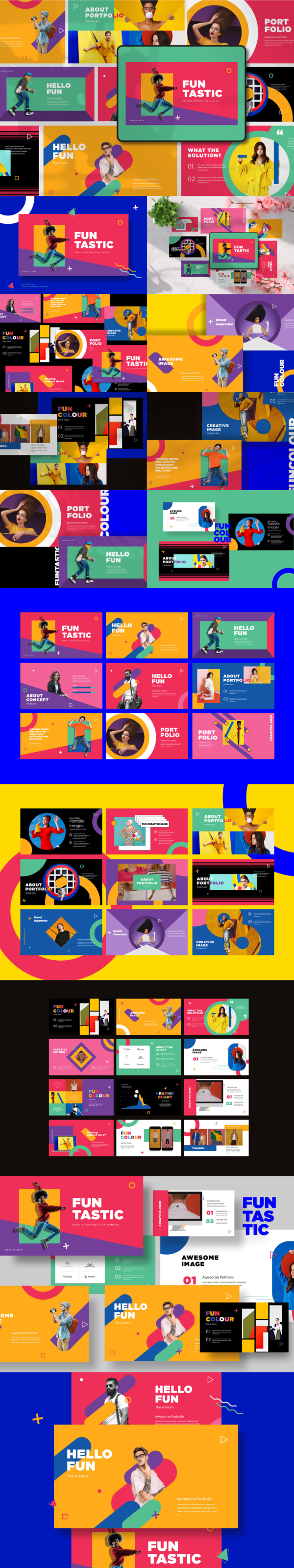 Fun Tastic – Template Powerpoint Grátis - Criativo.Design