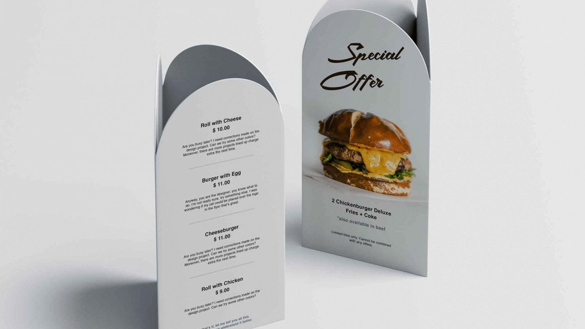Mockup de menu de mesa Grátis - Criativo.Design