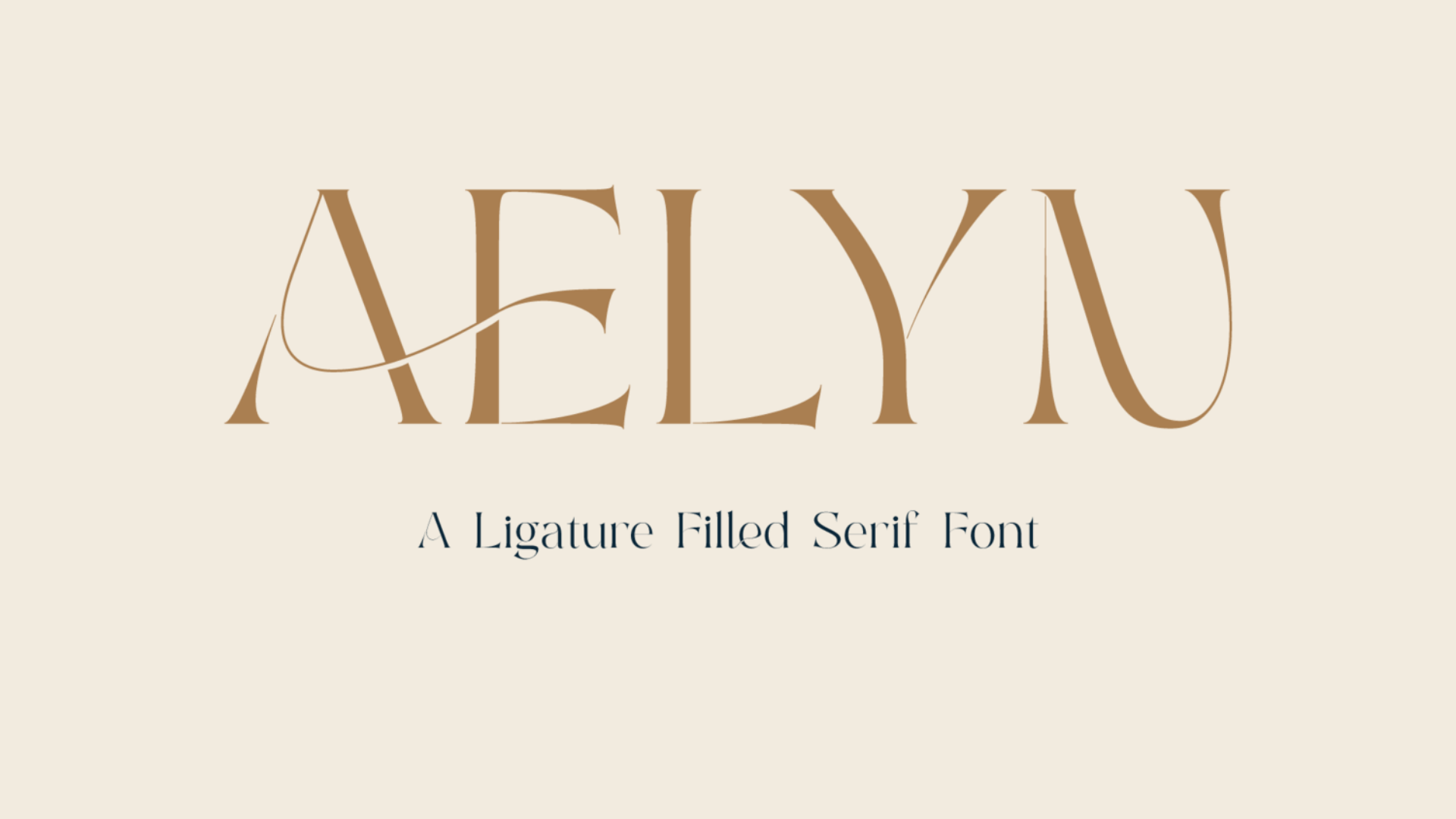 Aelyn – Fonte serifada com ligaduras Grátis - Criativo.Design