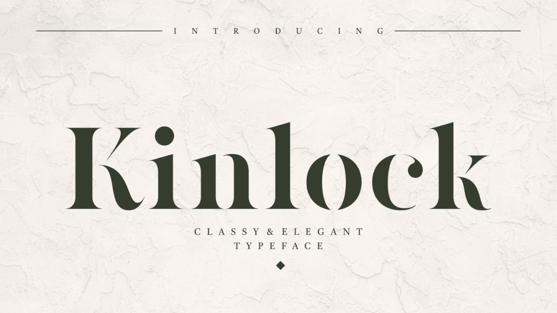 Kinlock – Fonte estêncil serifada elegante Grátis - Criativo.Design