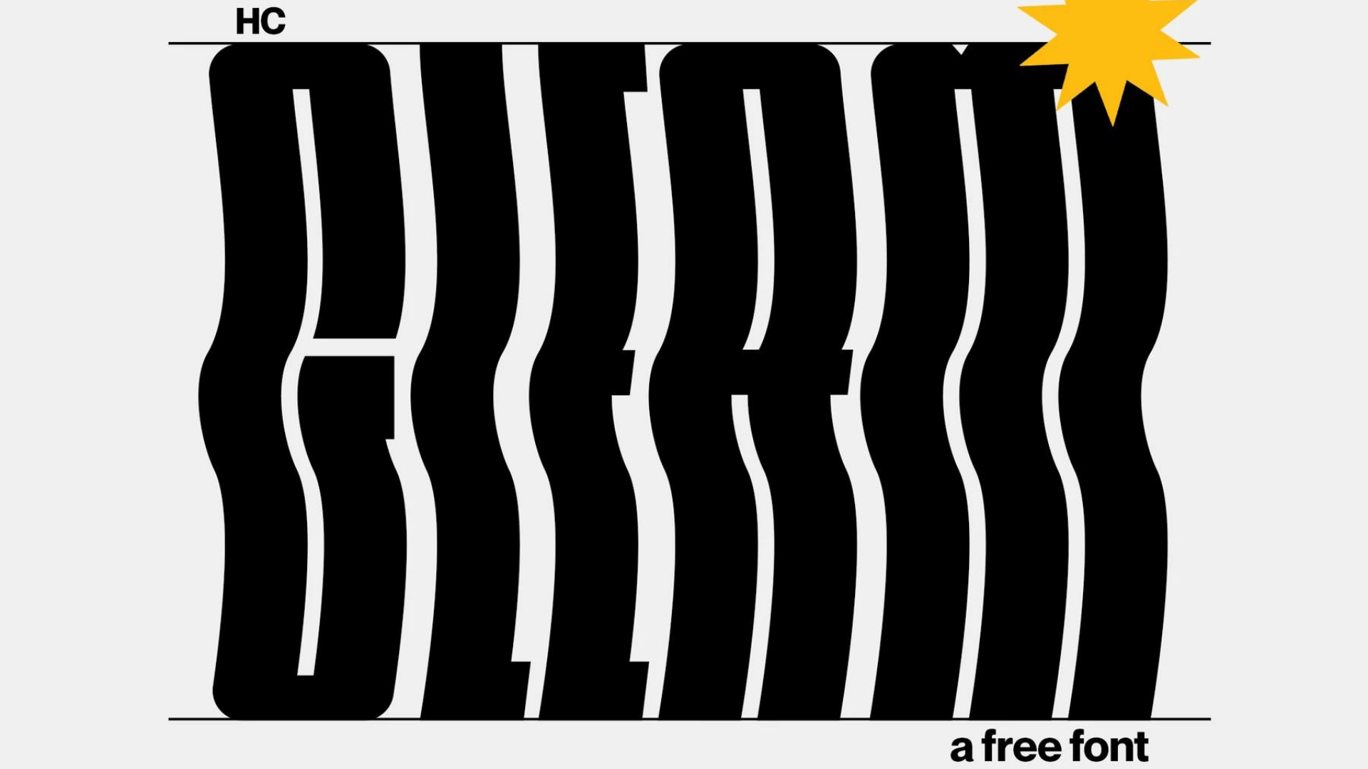 HC Gleam – Fonte display ondulada condensada Grátis - Criativo.Design