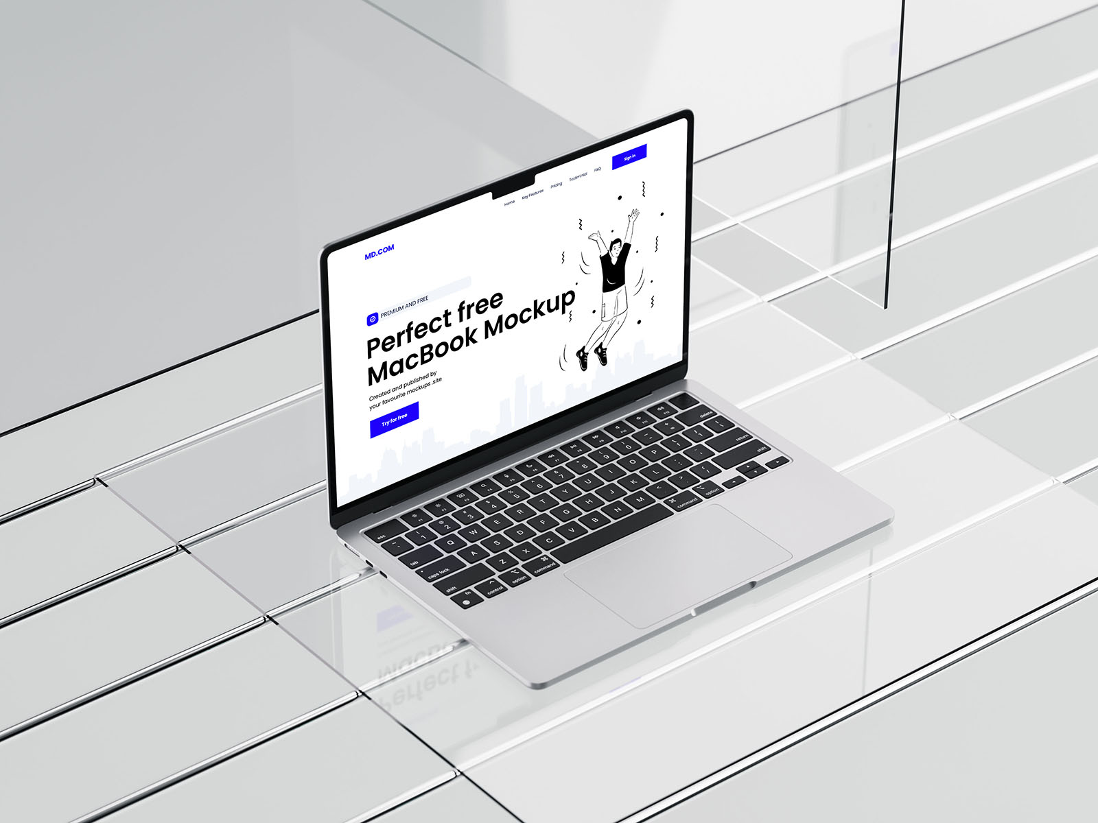 Mockup de MacBook grátis - Criativo.Design