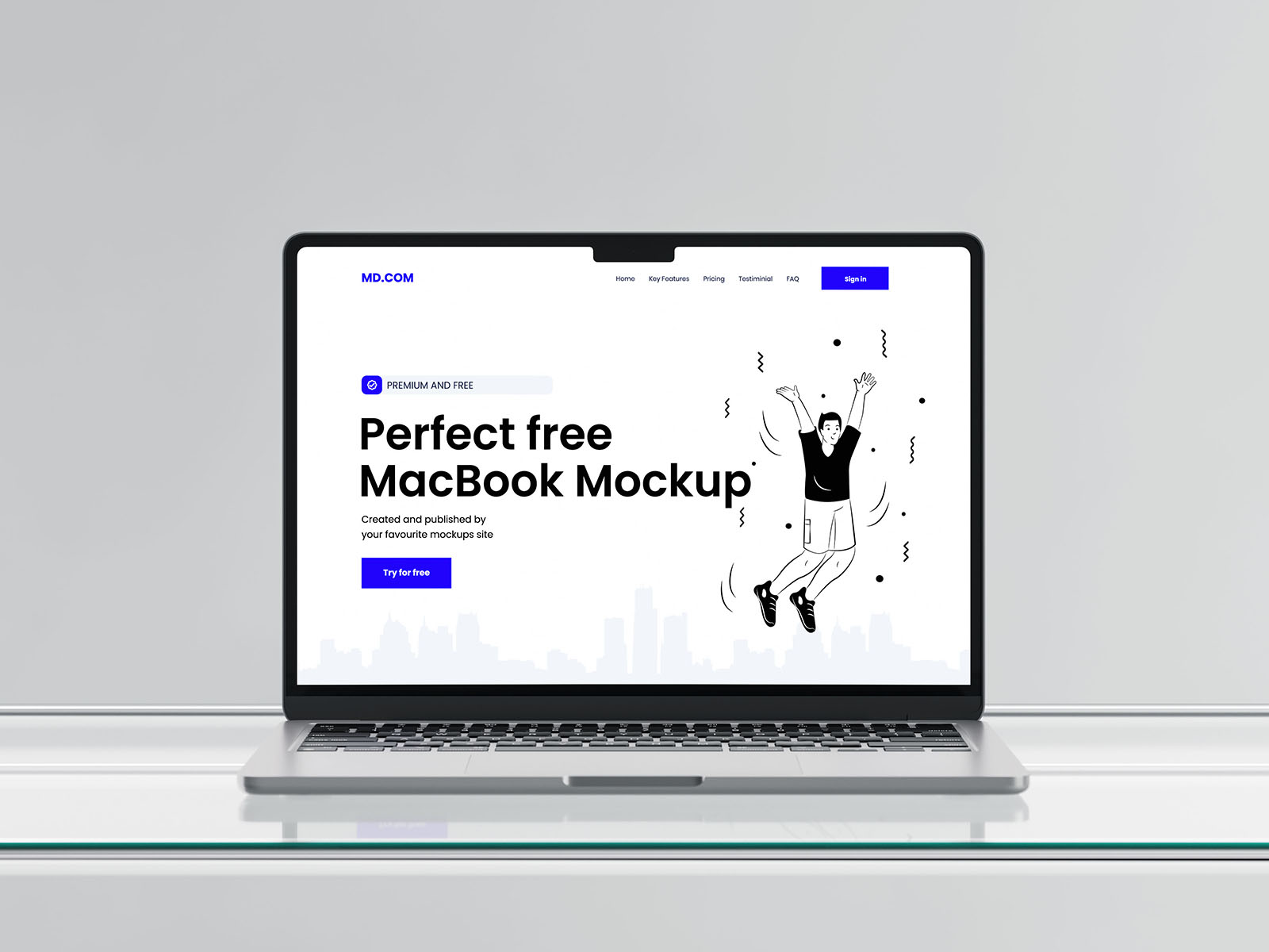 Mockup de MacBook grátis - Criativo.Design