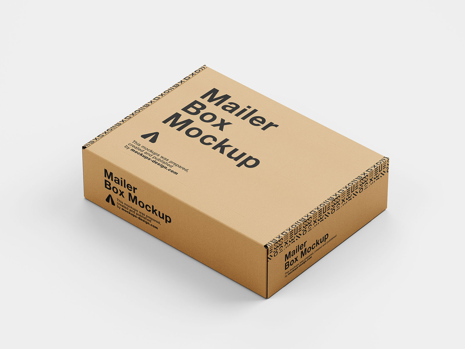 Mockup de caixa de papelão retangular grátis - Criativo.Design