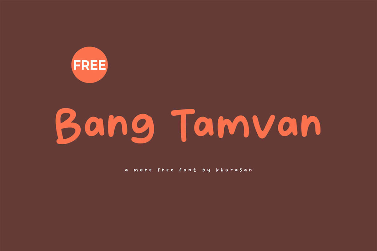 Bang Tamvan – Fonte fancy grátis - Criativo.Design