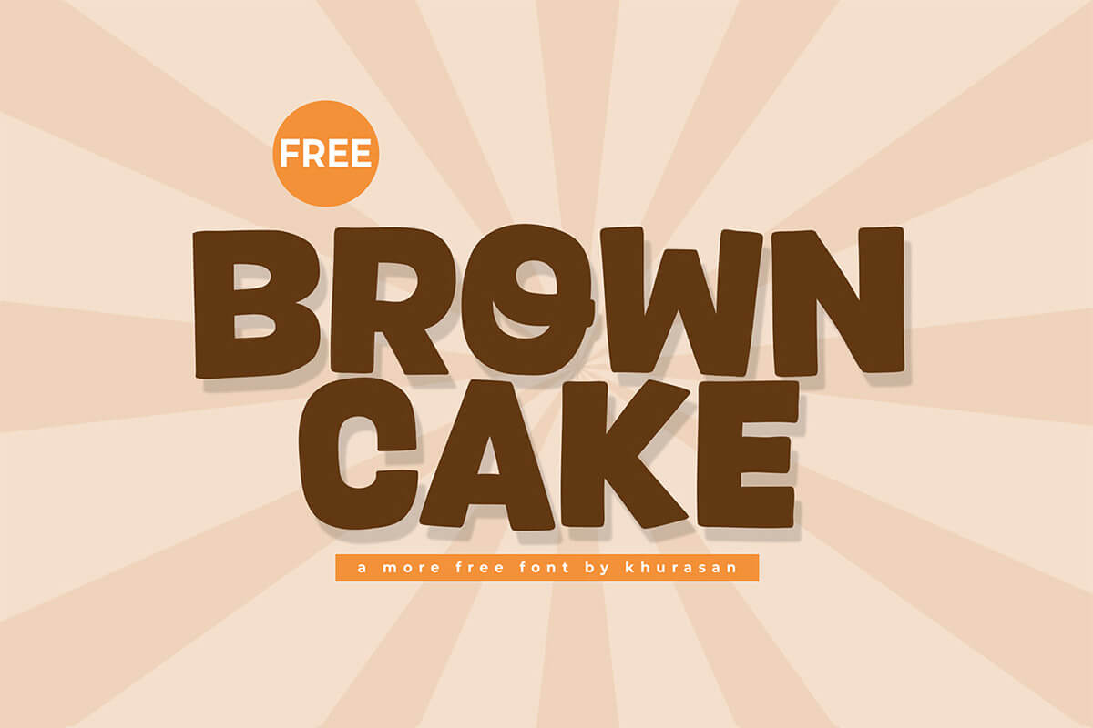 Brown Cake – Sans Serif Fonte Grátis - Criativo.Design