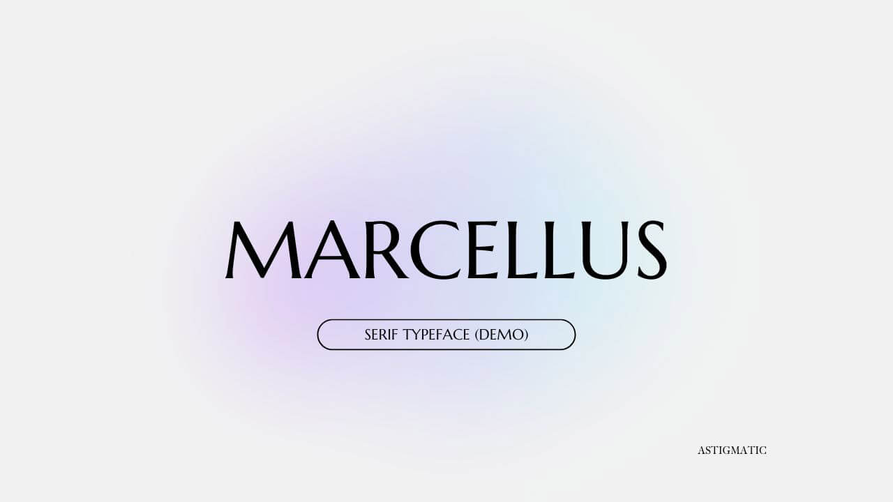Marcellus – Serif Fonte Grátis - Criativo.Design