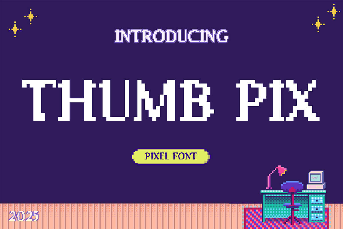 Thumbpix – Pixel Fonte Grátis - Criativo.Design