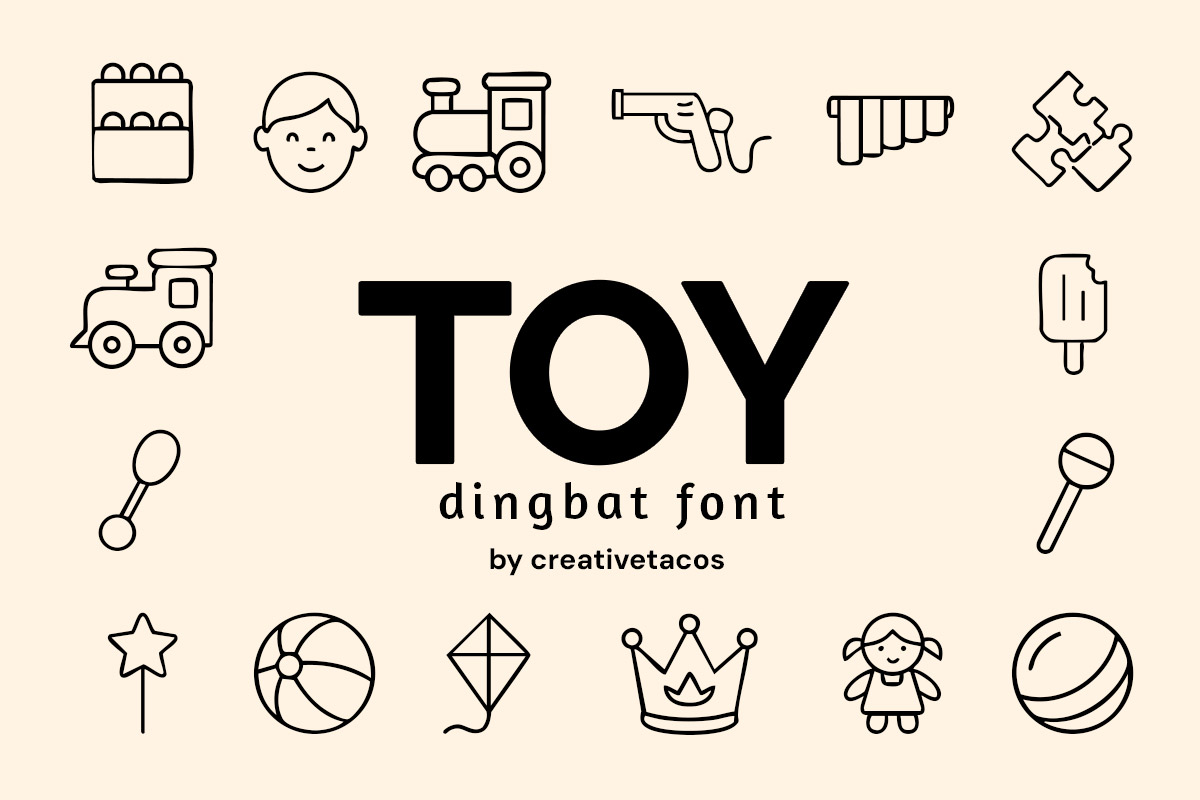 Toy Dingbat – Fonte Grátis - Criativo.Design