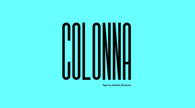 Colonna – Fonte display condensada Grátis - Criativo.Design