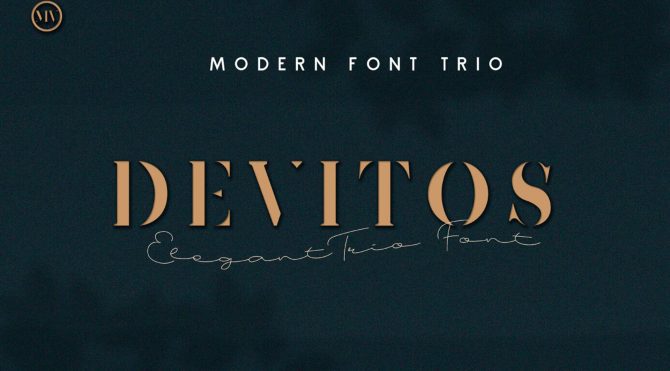 Devitos – Fonte serifada elegante Grátis - Criativo.Design