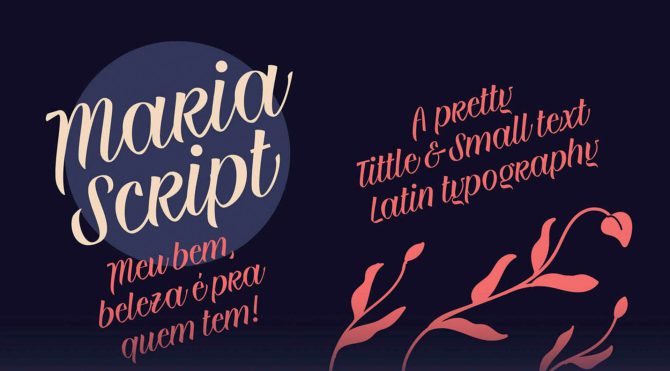 Maria Script – Fonte manuscrita Grátis - Criativo.Design